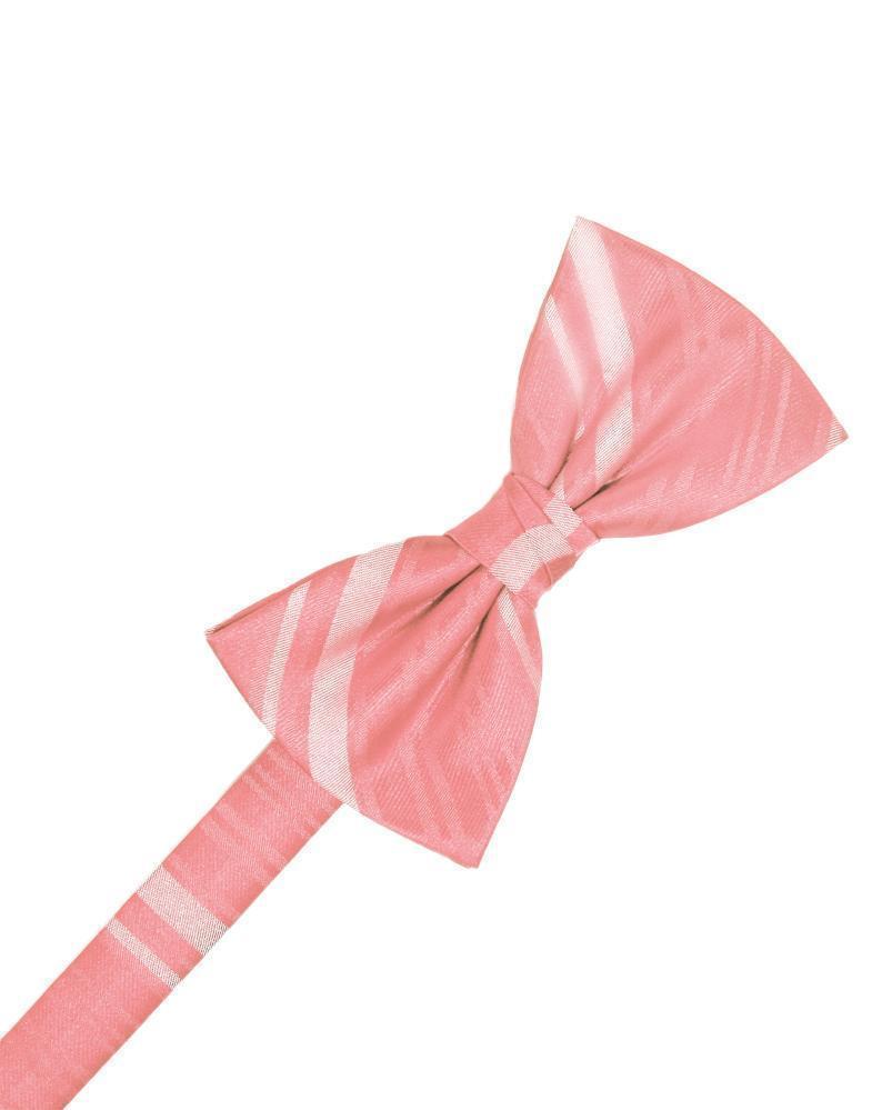 Coral Reef Striped Satin Kids Bow Tie – CardiInternational.com