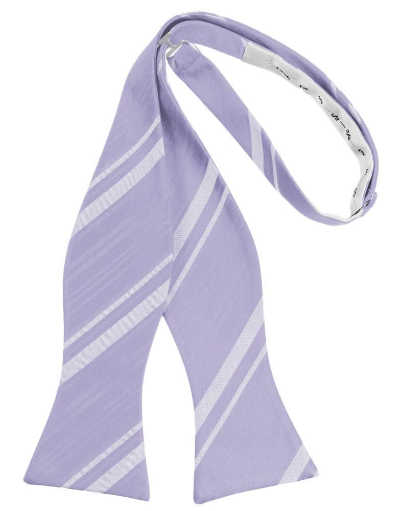 Periwinkle Striped Satin Bow Tie – CardiInternational.com